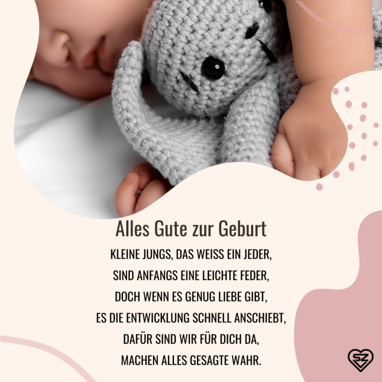 10 moderne & herzliche Sprüche zur Geburt eines Jungen