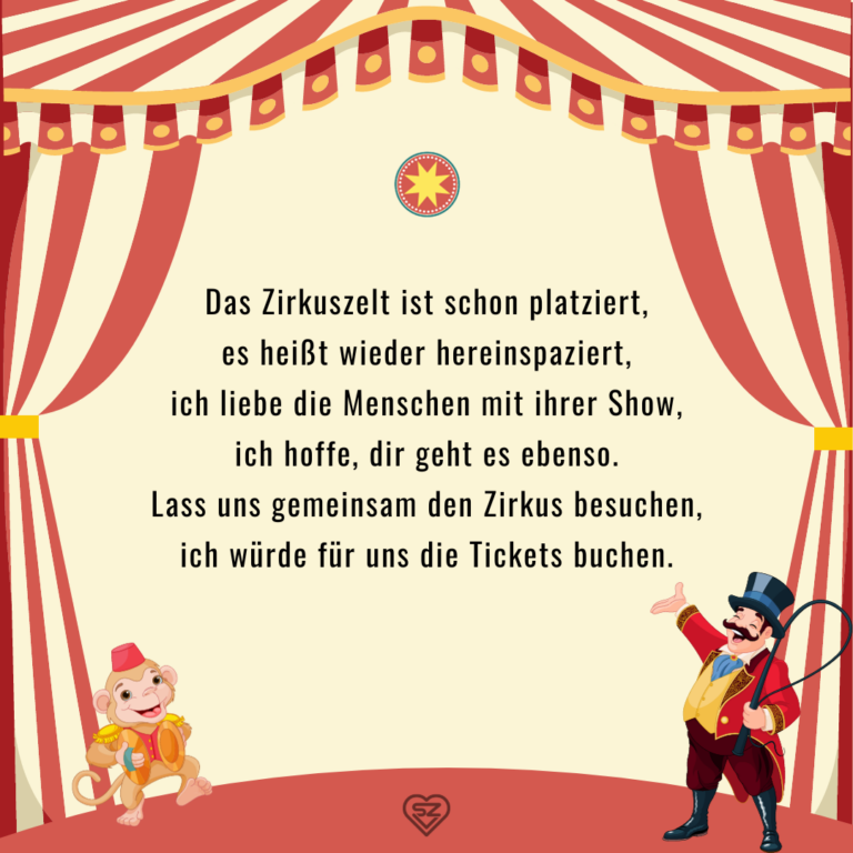 11 Einladungssprüche zum Zirkus – Texte für Karte & WhatsApp